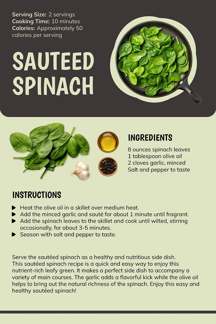 Aesthetic Recipe Card Templates | Renderforest