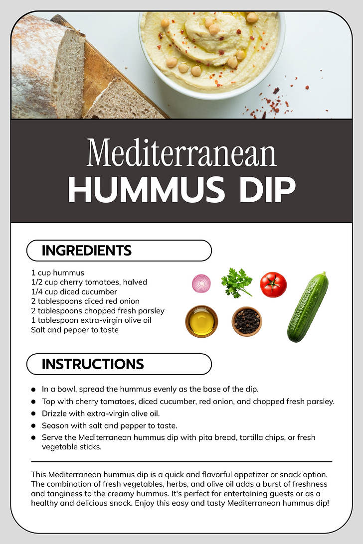 Aesthetic Recipe Card Templates | Renderforest