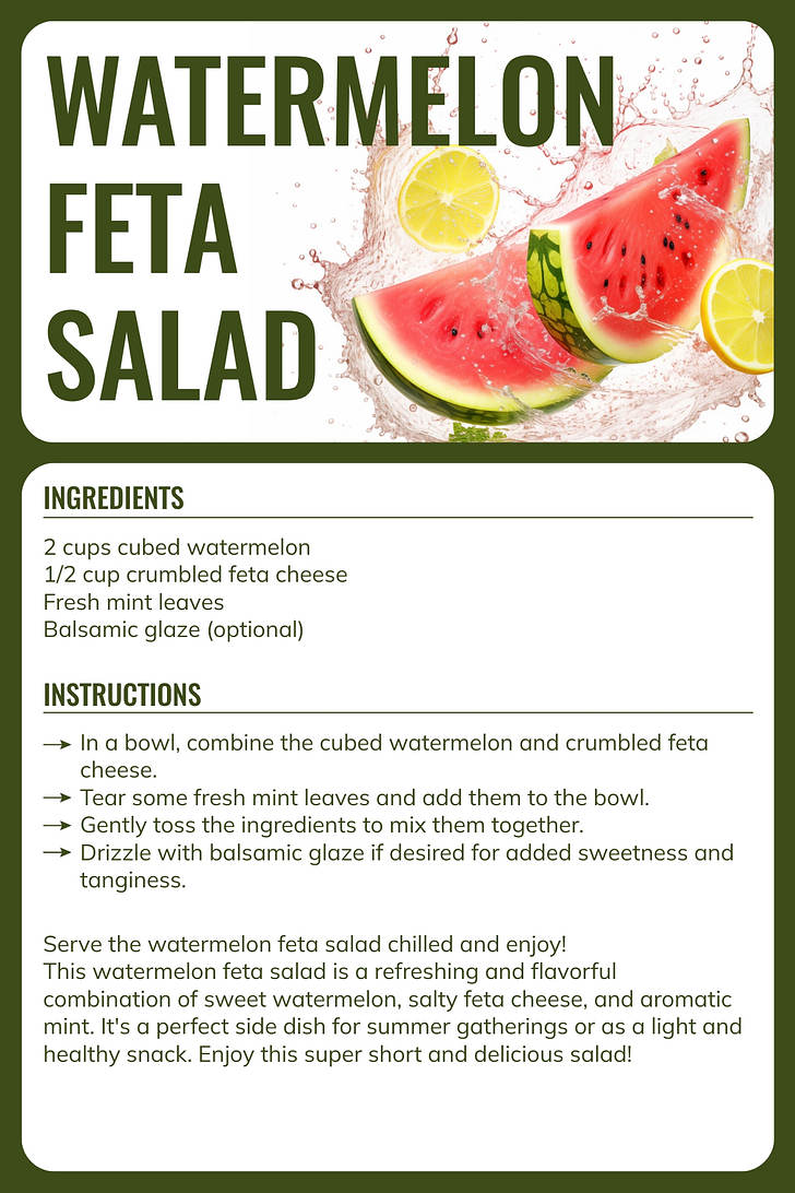 Aesthetic Recipe Card Templates | Renderforest