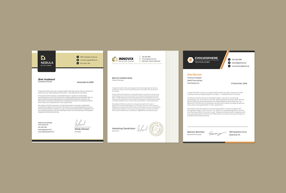 Executive Letterhead Collection | Renderforest