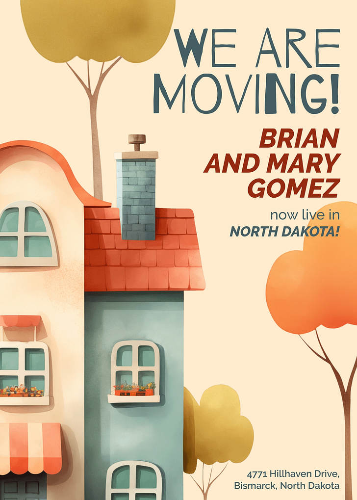 Address Update Announcements | Renderforest