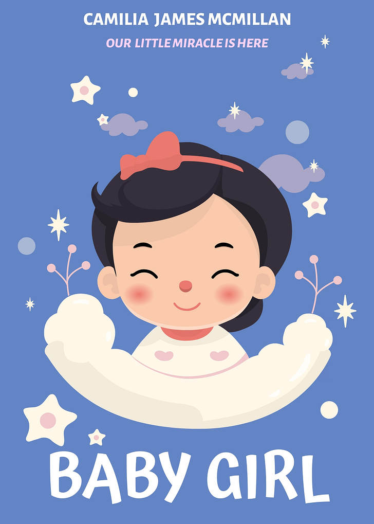 Colorful Gender Reveal Announcements | Renderforest