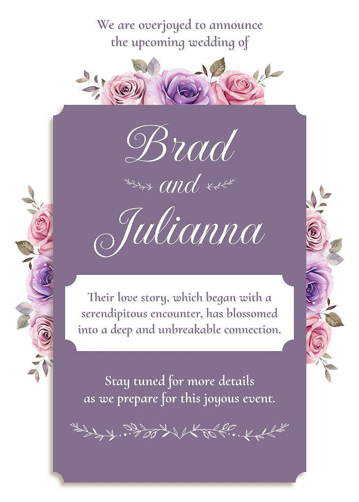 Elegant Wedding Announcement Templates | Renderforest