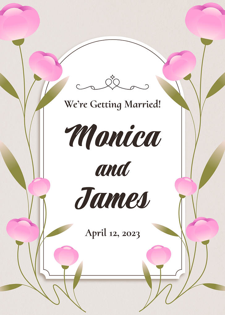 Elegant Wedding Announcement Templates | Renderforest