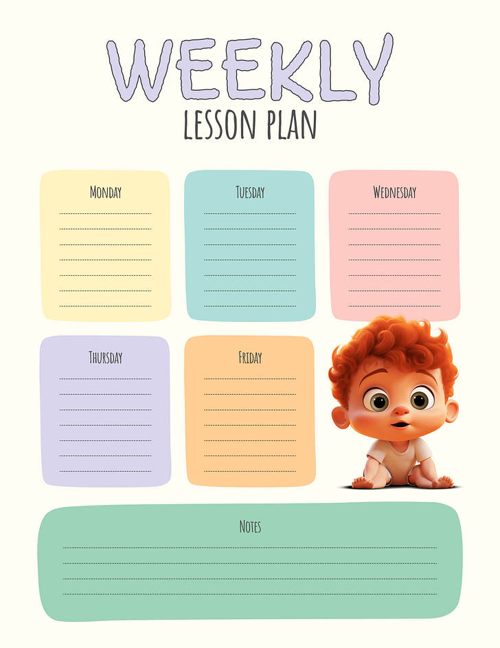 Fun Lesson Plan Templates | Renderforest