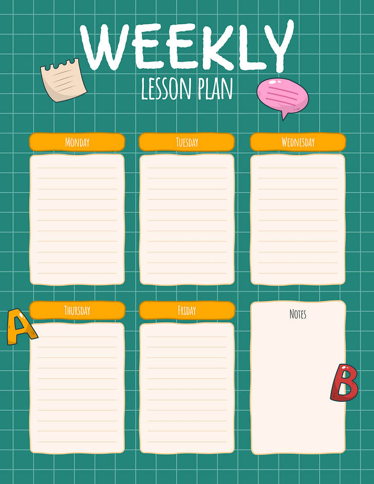 Fun Lesson Plan Templates | Renderforest