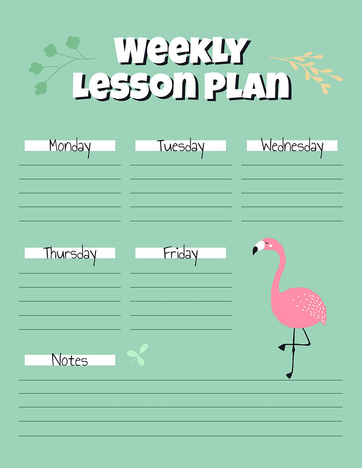 Fun Lesson Plan Templates | Renderforest