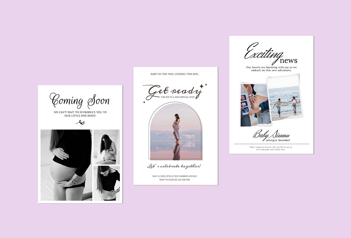 Pregnancy Announcement Templates | Renderforest