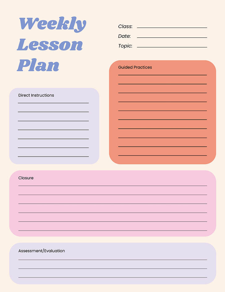 Art Class Lesson Plans | Renderforest