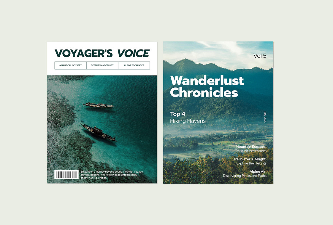 Travel Magazine Cover Designs | Renderforest