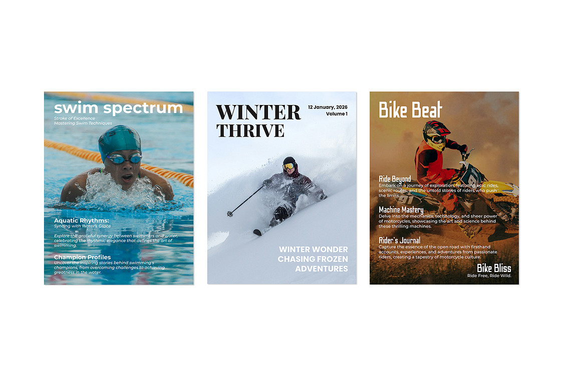 Sports Magazine Cover Designs | Renderforest