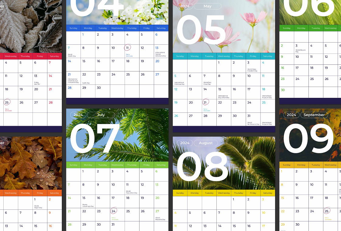 Modèles de calendriers de plans de cours | Renderforest