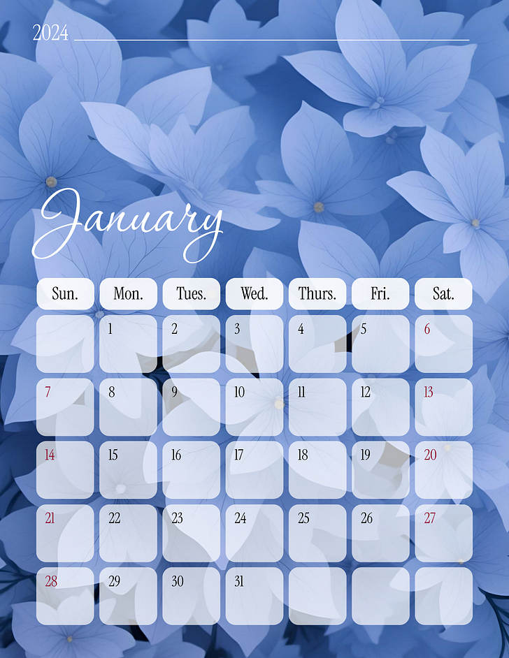 Floral Calendar Lesson Plans | Renderforest