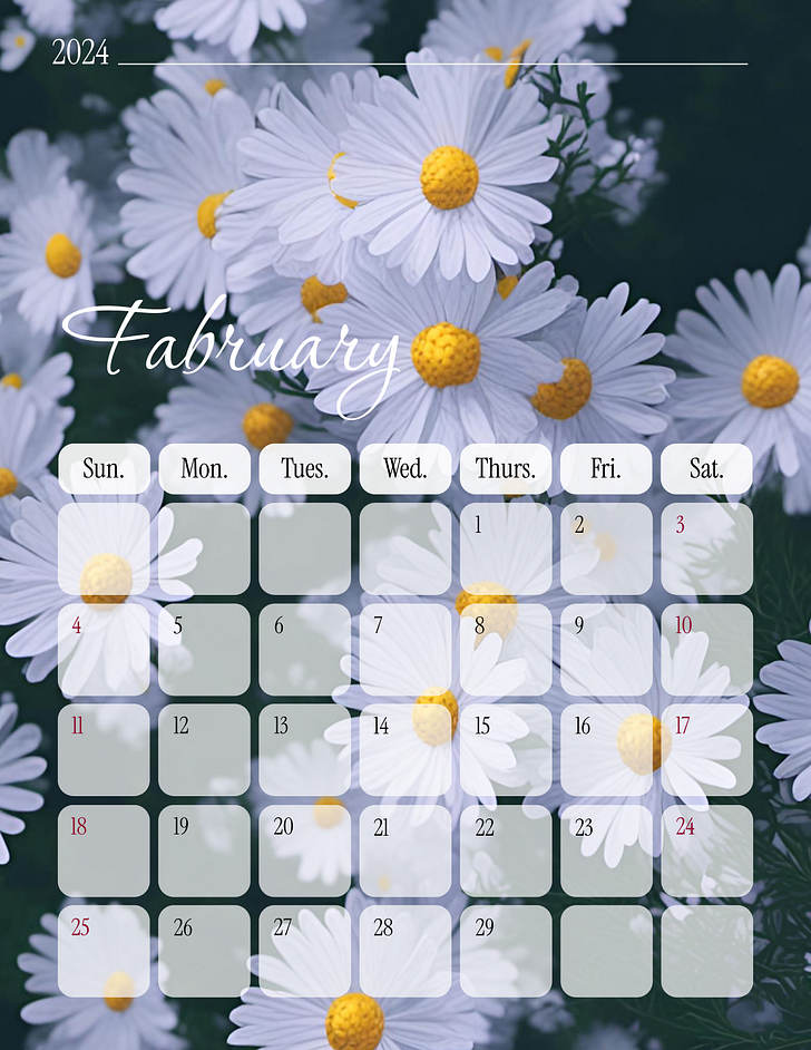 Floral Calendar Lesson Plans | Renderforest