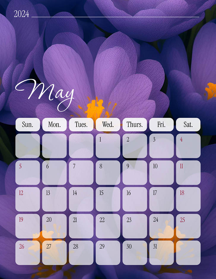 Floral Calendar Lesson Plans | Renderforest