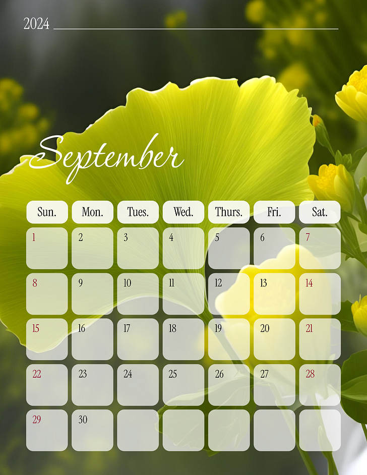 Floral Calendar Lesson Plans | Renderforest