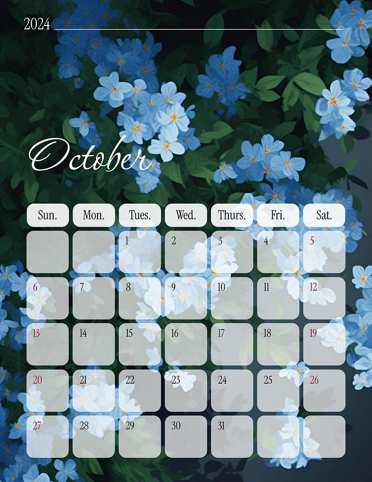 Floral Calendar Lesson Plans | Renderforest