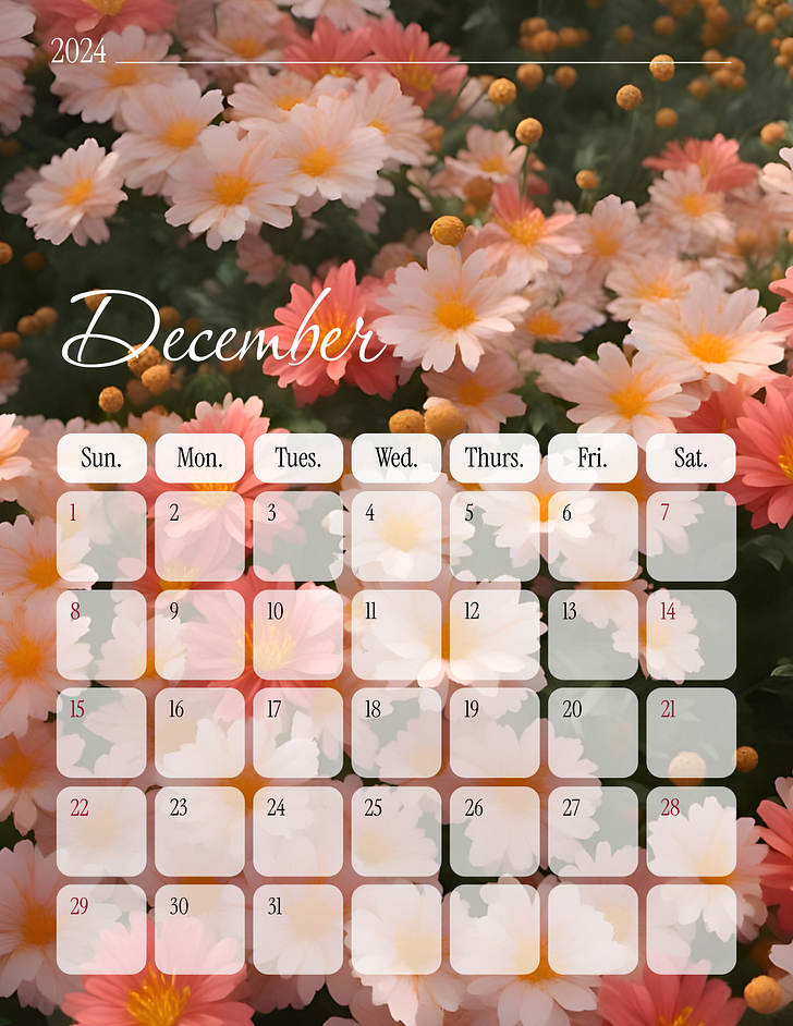 Floral Calendar Lesson Plans | Renderforest