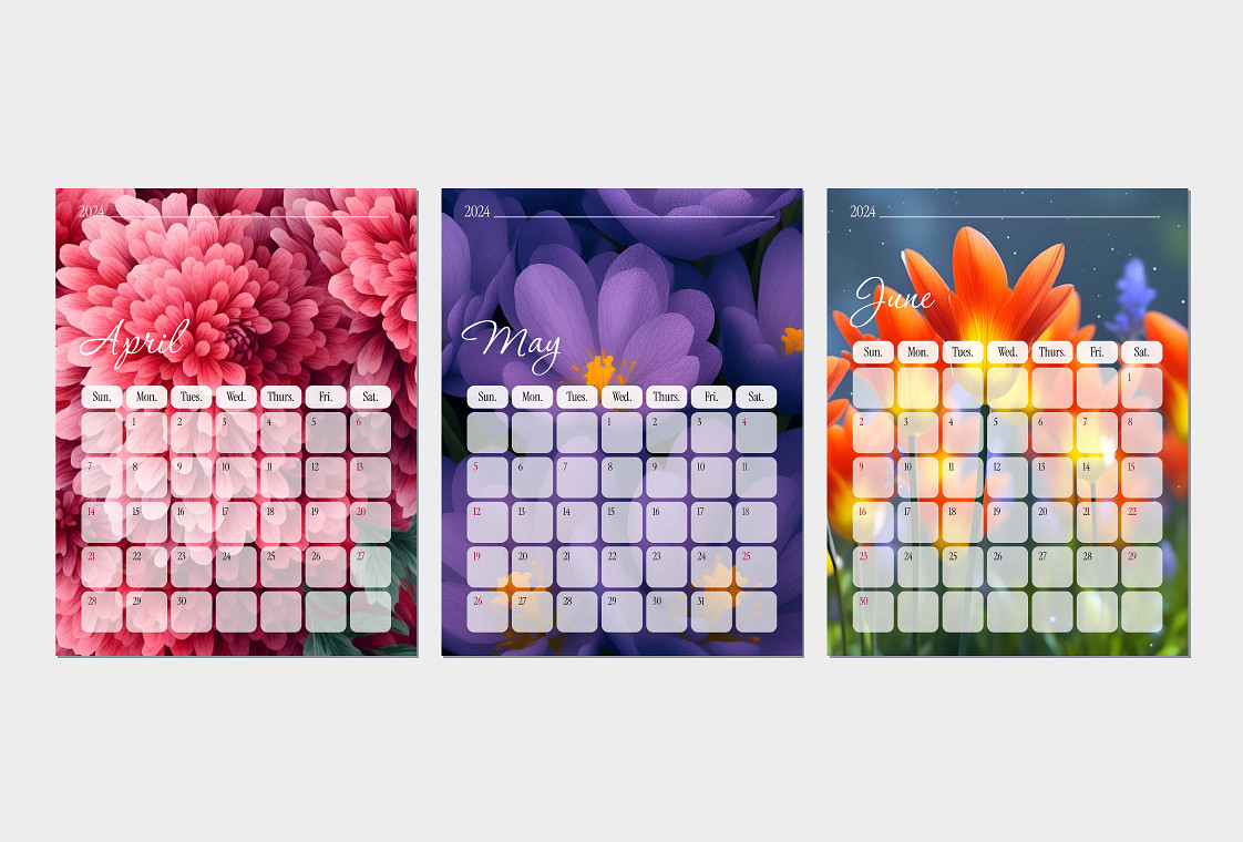 Floral Calendar Lesson Plans | Renderforest