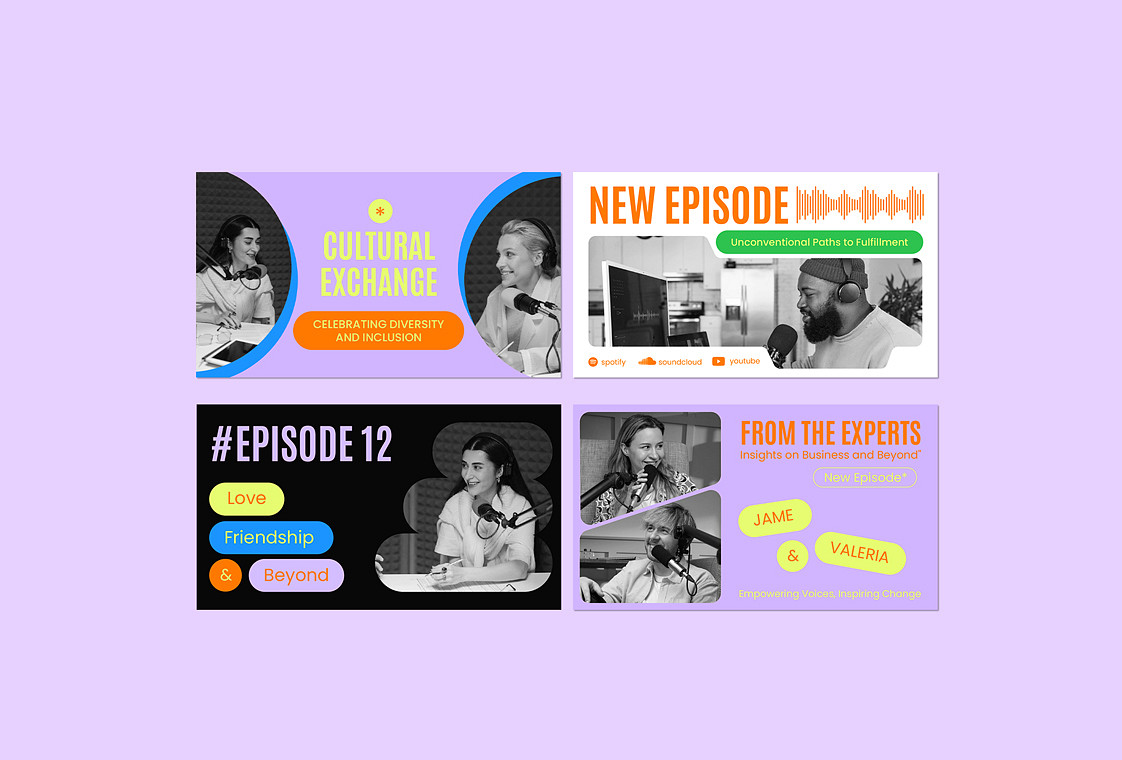 Podcast YouTube Thumbnails | Renderforest