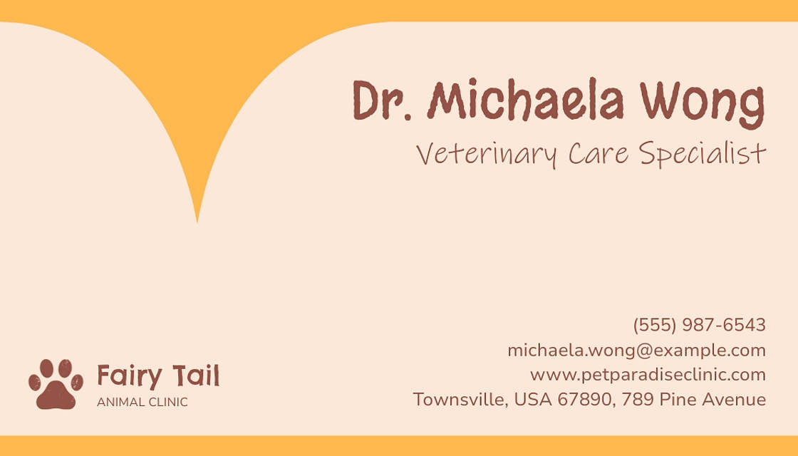 Veterinary Business Cards | Renderforest