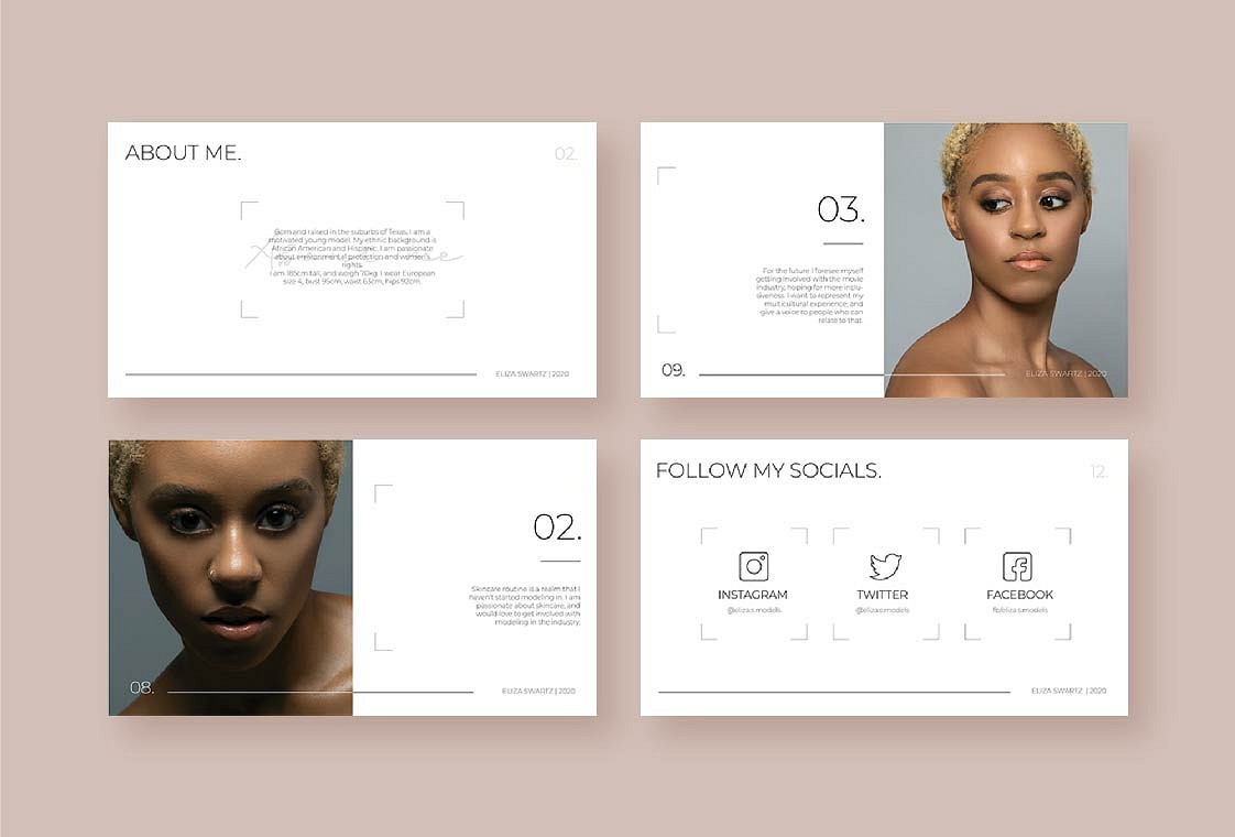 Model Lookbook Slides | Renderforest