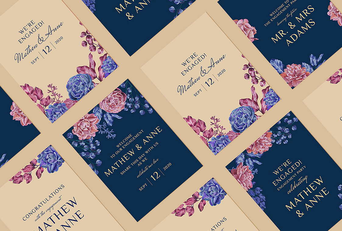 Blooming Engagement Designs | Renderforest