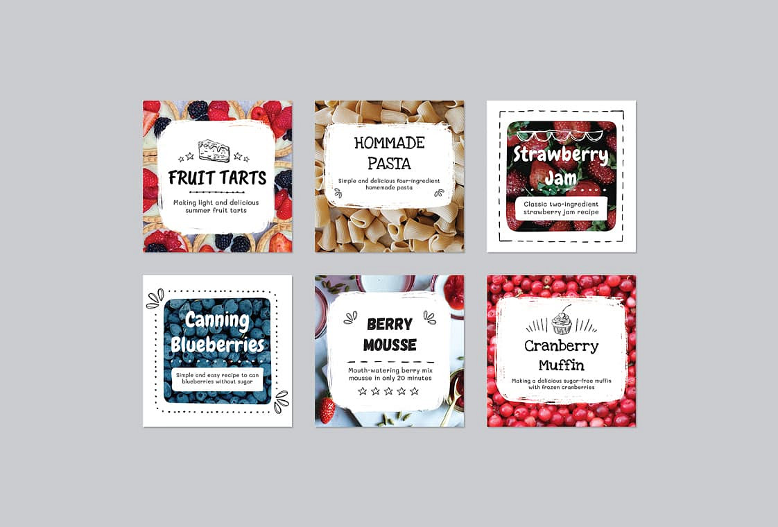 Foodie Blog Design Kit | Renderforest