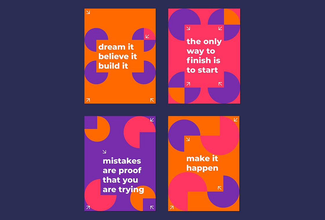 Uneven Shapes Quote Designs | Renderforest