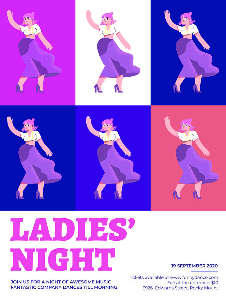 Groovy Dance Night Design Kit | Renderforest