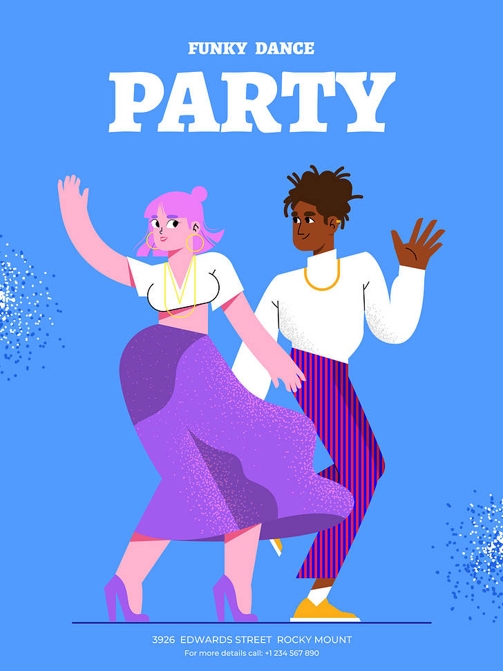 Groovy Dance Night Design Kit | Renderforest