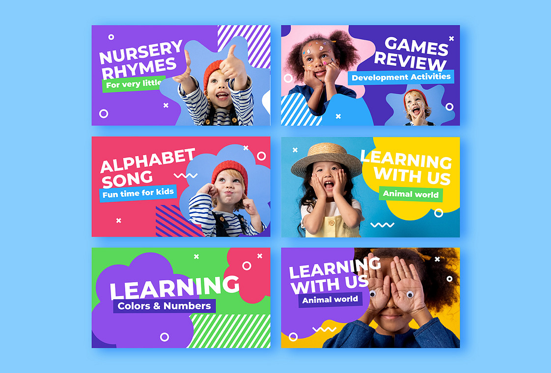 Kids Vlog Promotion Set | Renderforest