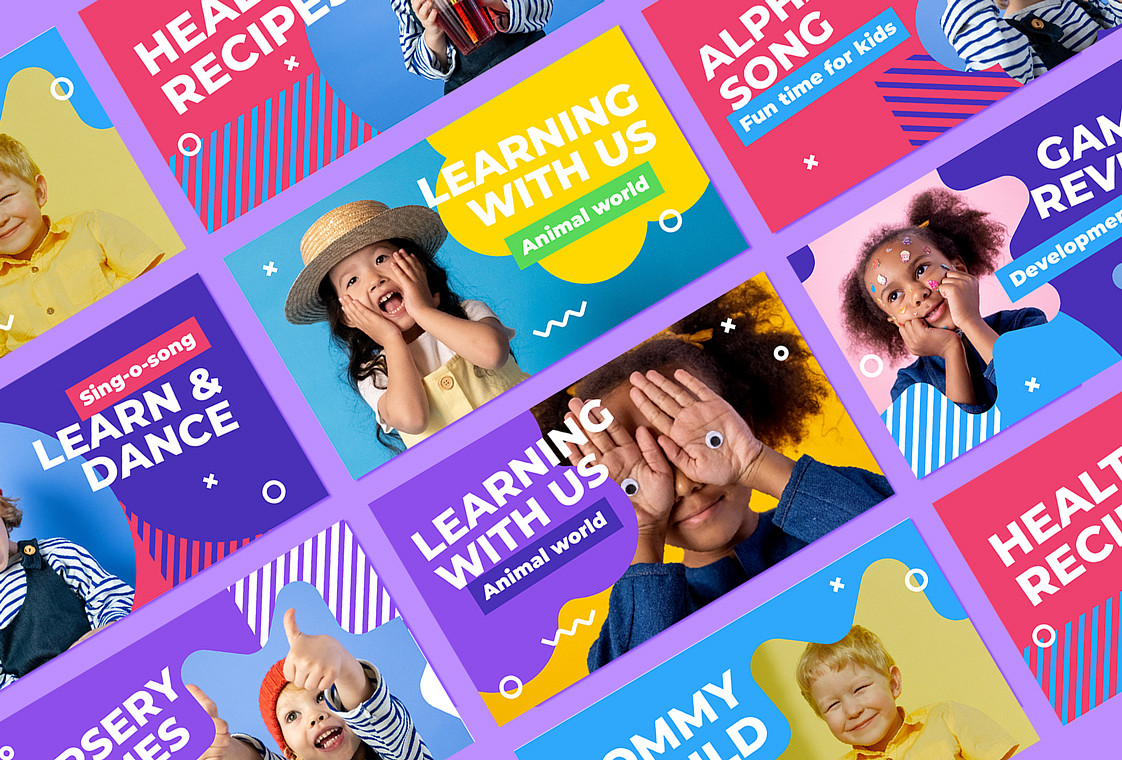 Kids Vlog Promotion Set | Renderforest