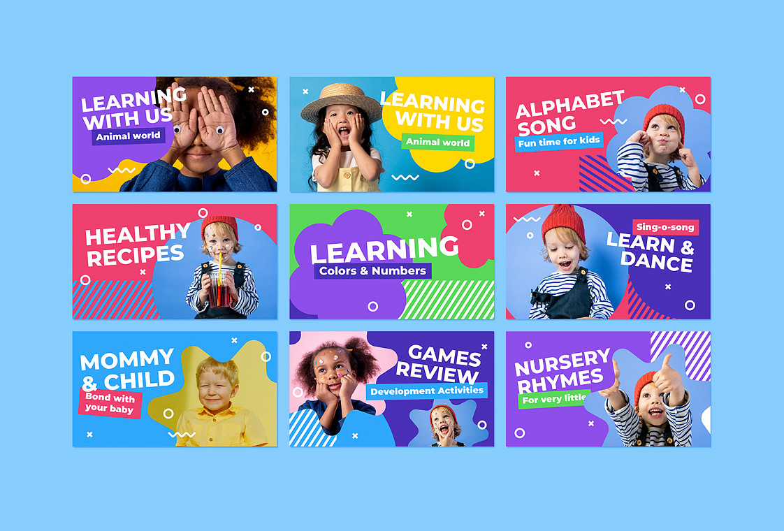 Kids Vlog Promotion Set | Renderforest