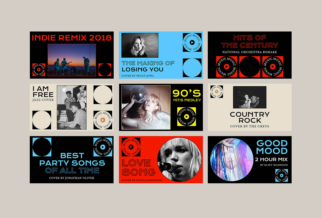 Music Channel Thumbnail Set | Renderforest