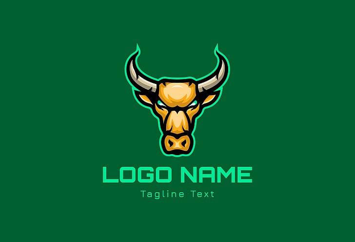 Powerful Bull Logos | Renderforest
