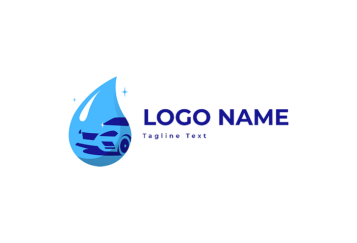 Découvrez les logos de lavage de voitures | Renderforest