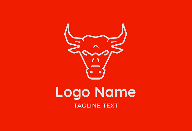 Mächtige Bullen-Logos | Renderforest