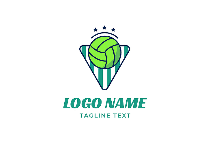 Vibrant Volleyball Logos | Renderforest