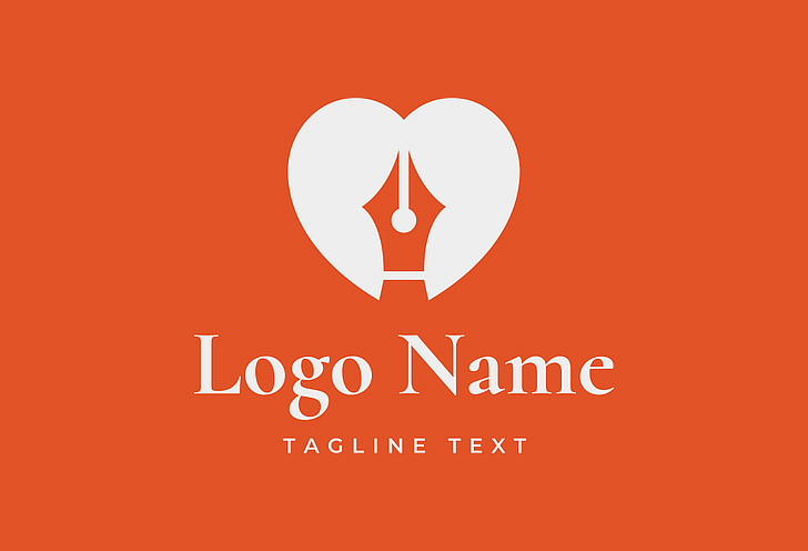 Conceptions de logos de l'écrivain et de l'éditeur | Renderforest