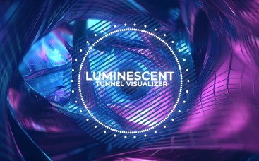Luminescent Tunnel Visualizer (Portrait) | Renderforest