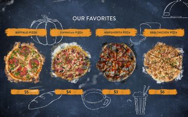 Pizzeria Menu Presentation | Renderforest