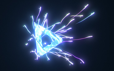 Glowing Streaks Reveal Logo (Widescreen Version) | Renderforest