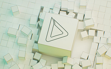 Fragmented Cubes Logo (Widescreen Version) | Renderforest