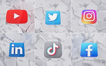 Social Icons Intro (Widescreen Version) | Renderforest