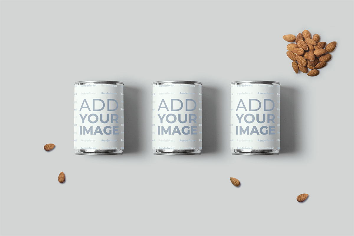 Canned Food Mockup Pack | Renderforest