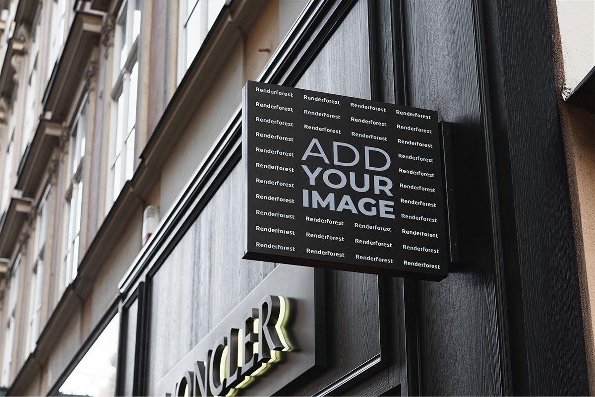 Mockups de Letreros de Tiendas al Aire Libre | Renderforest
