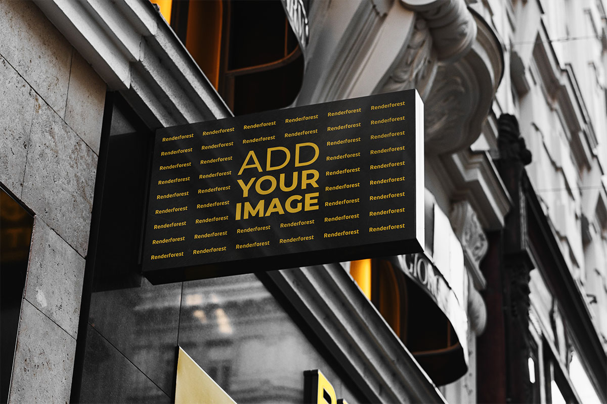 Mockups de Letreros de Tiendas al Aire Libre | Renderforest