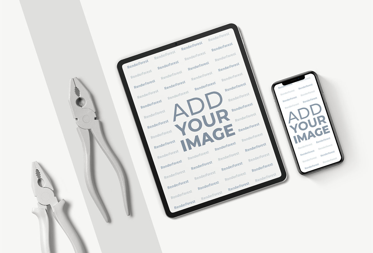 Repair Services Branding Mockups | Renderforest