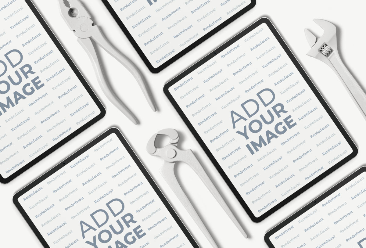 Repair Services Branding Mockups | Renderforest